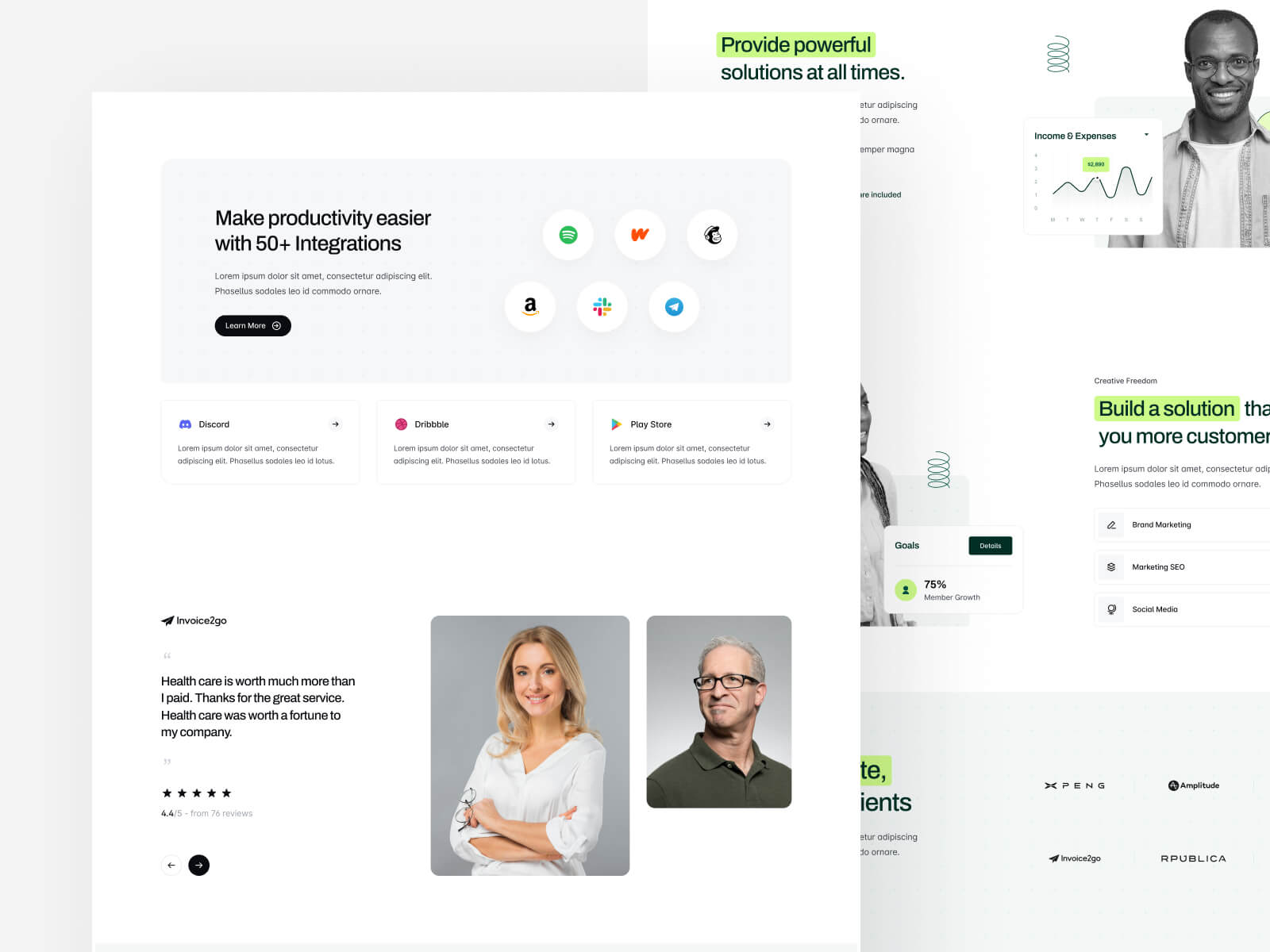 Slate SaaS Template Template | Flowbase